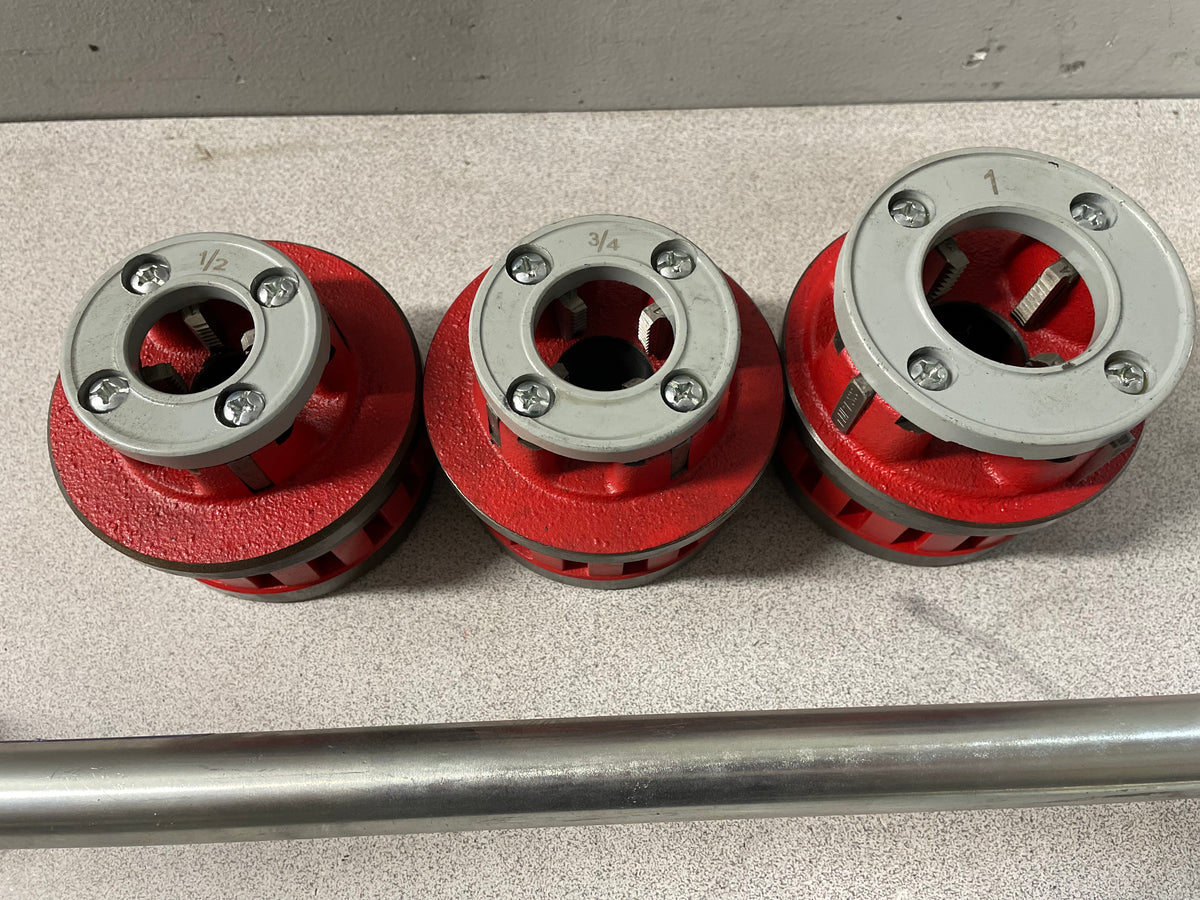 New BMC Tools 1/2", 3/4" and 1" 12R Die Set with Ratcheting Head and H ...