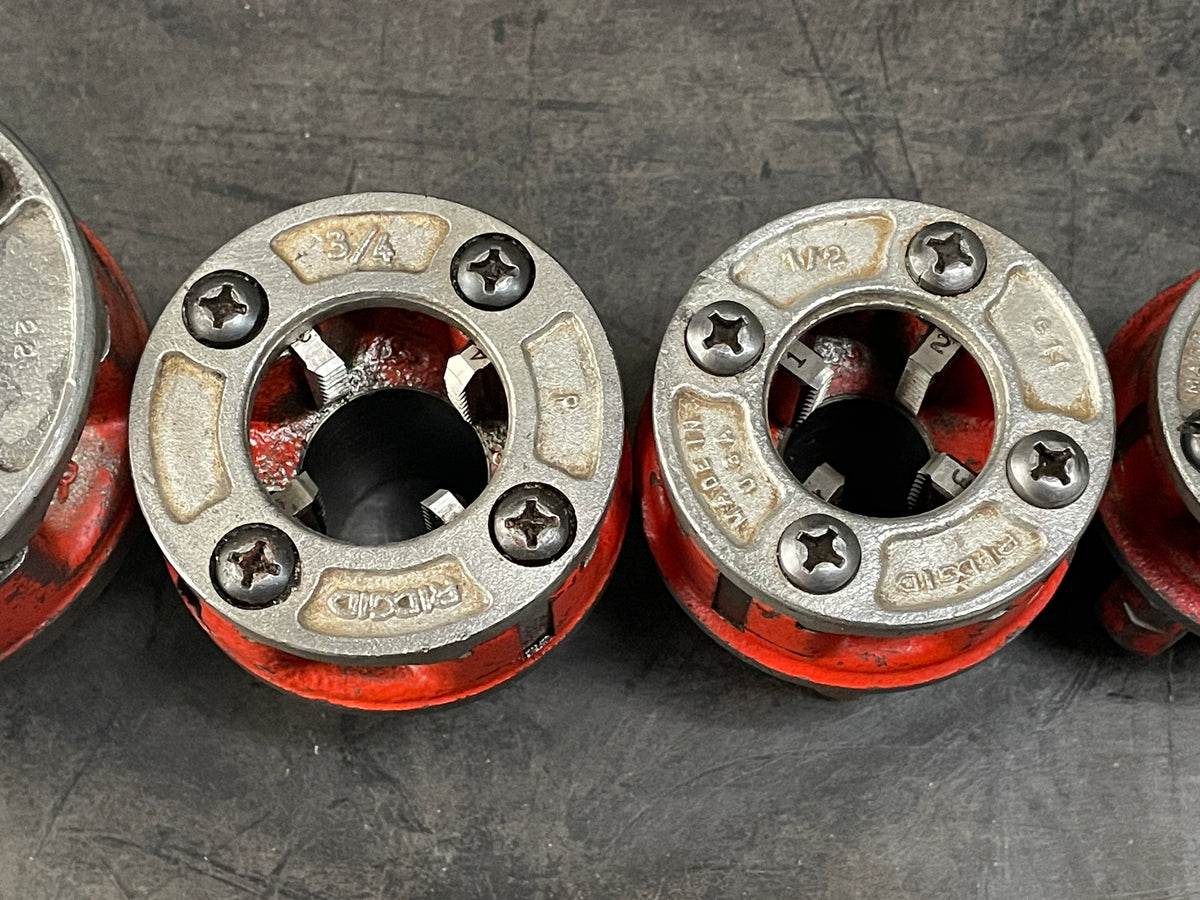 Used RIDGID 11-R Enclosed Ratchet Threader Set 1/8" - 1-1/4" NPT ...