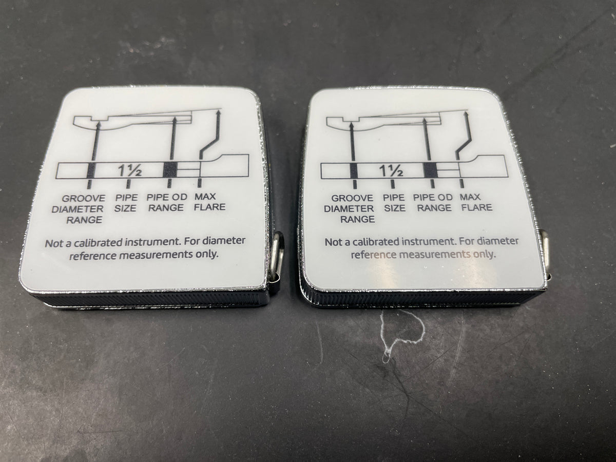 Two New BMC Groove Pipe IPS Go-No-Go Diameter Steel Tapes FOR Victauli ...