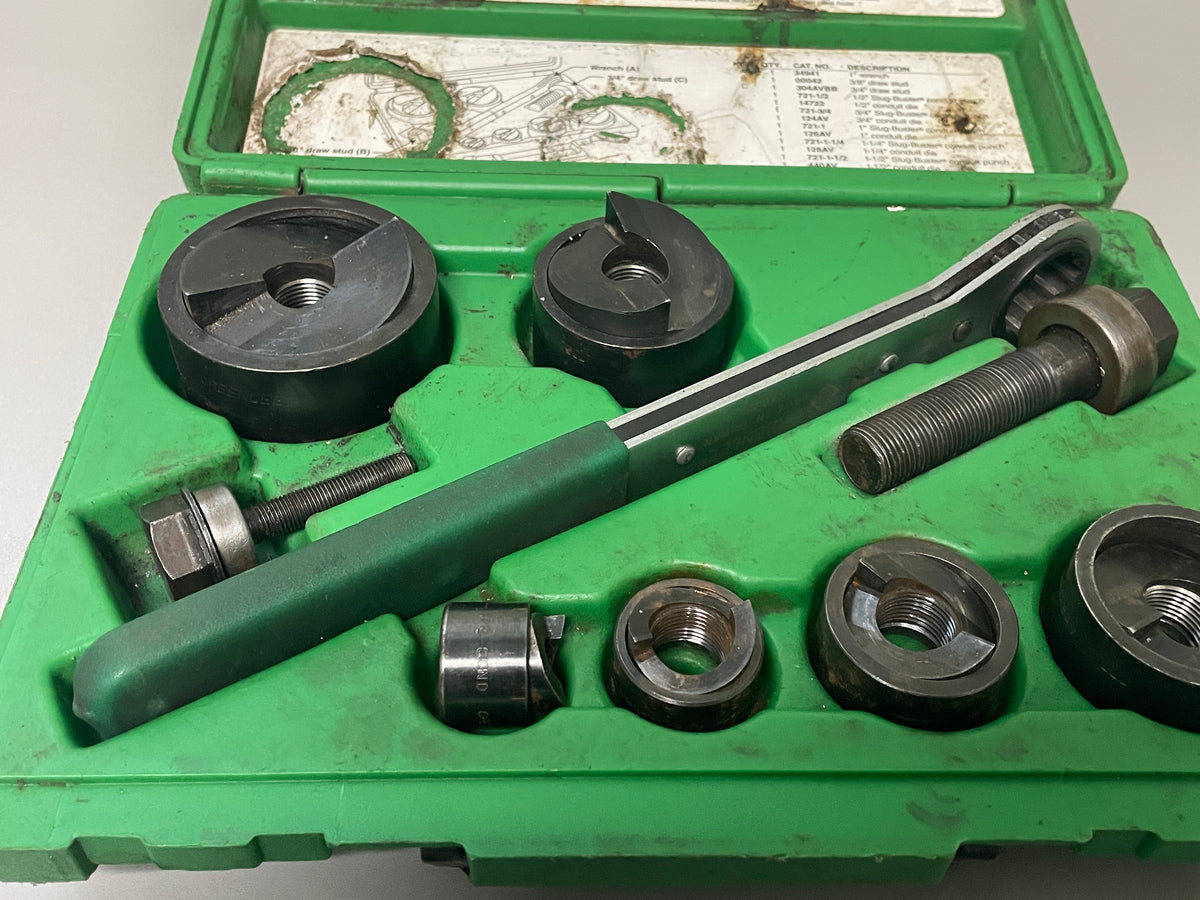 Used Greenlee Slug Buster 7238SB 1/2" Thru 2" Conduit Knockout Punch K ...