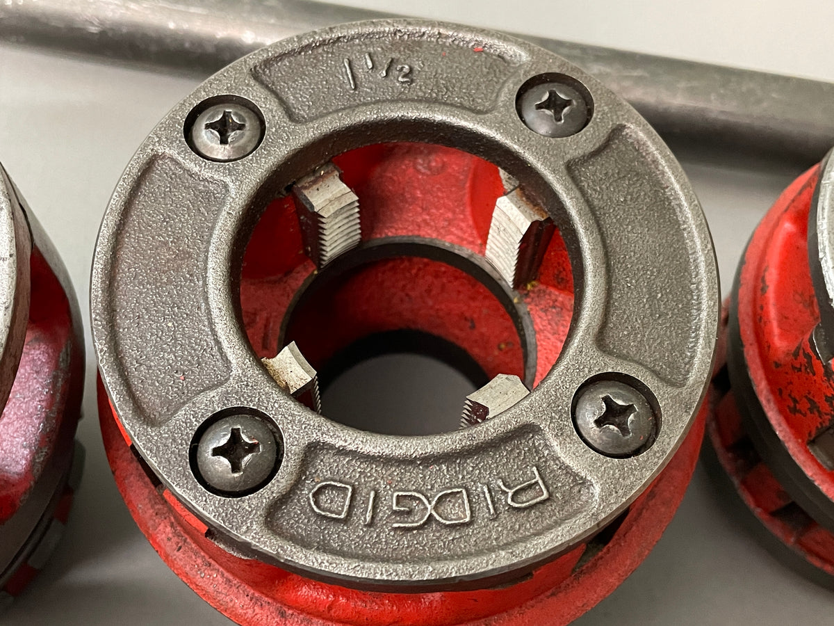 RIDGID PIPE THREADER 36475 12R DIE SET 1/2" - 2" – Benchmark Ltd.